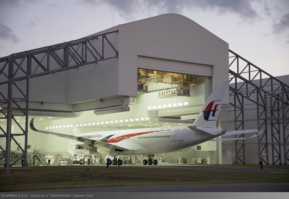 Sneak Peak at MAS' Freshly Painted A350 - Aeropolis